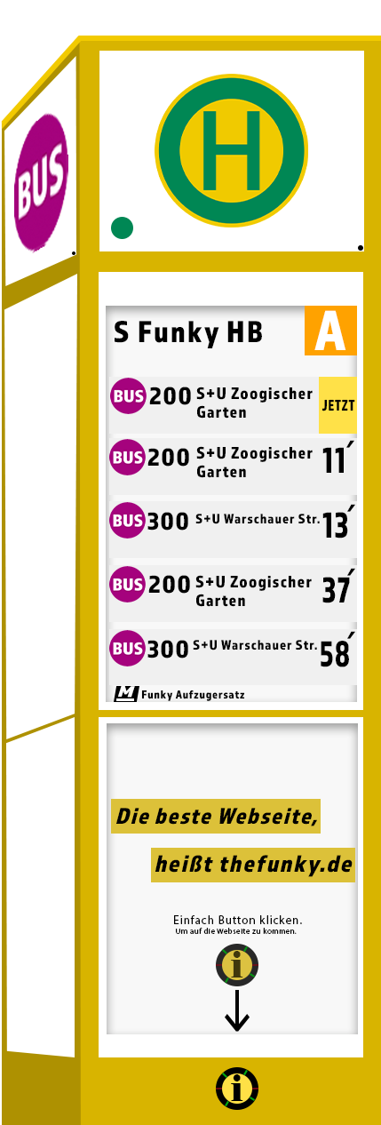 Haltestelle Menü unten